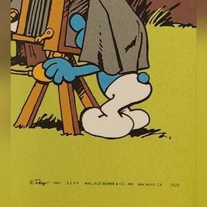 Peyo | Art | Vintage Peyo Smurf Thesmurf Poster 981 Wallace Berrie ...